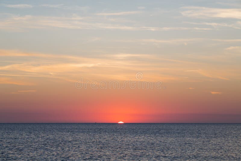 Blurred Sunset Over the Ocean Stock Photo - Image of blurred, summer ...