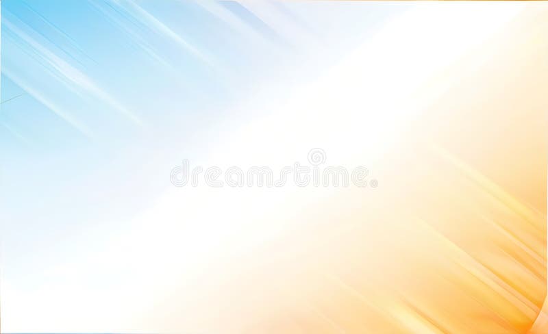 Blurred Sunshine Over Blue and Orange Gradient Background. Generative ...