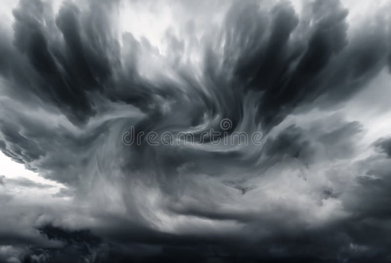 Blurred Swirl in the Clouds Stock Image - Image of cavity, atmospheric ...