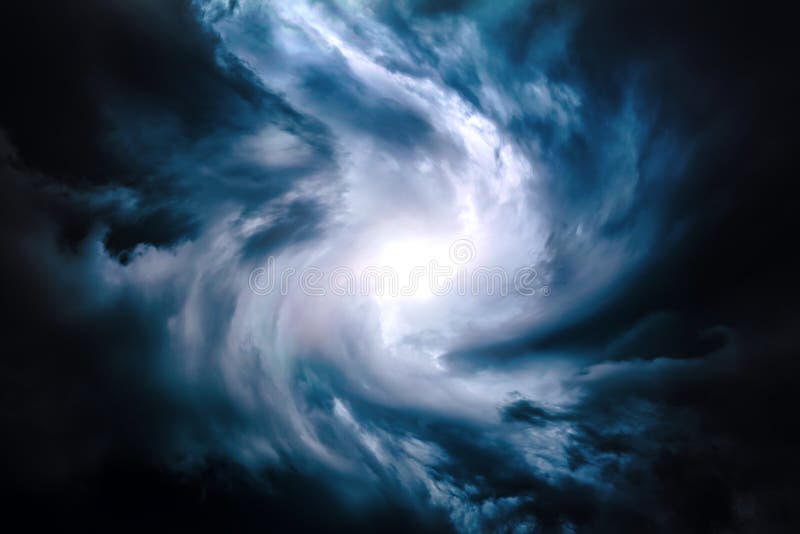 Whirlwind in the Clouds stock image. Image of smoke - 107673043