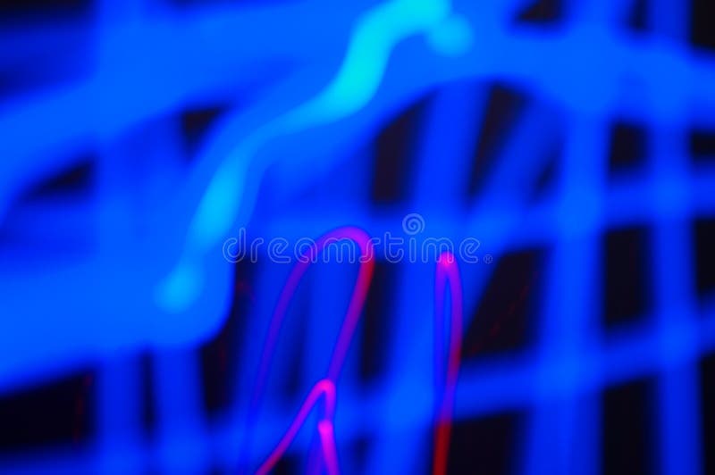 Blue Thick Lines - Luminous 3d Composition, on a Black Background ...