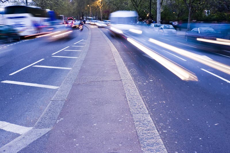 Blurred traffic stock photo. Image of illuminated, exposure - 6301754