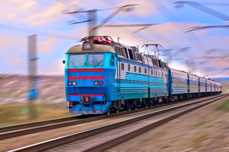 Blurred train stock image. Image of vanishing, arranging - 14088779