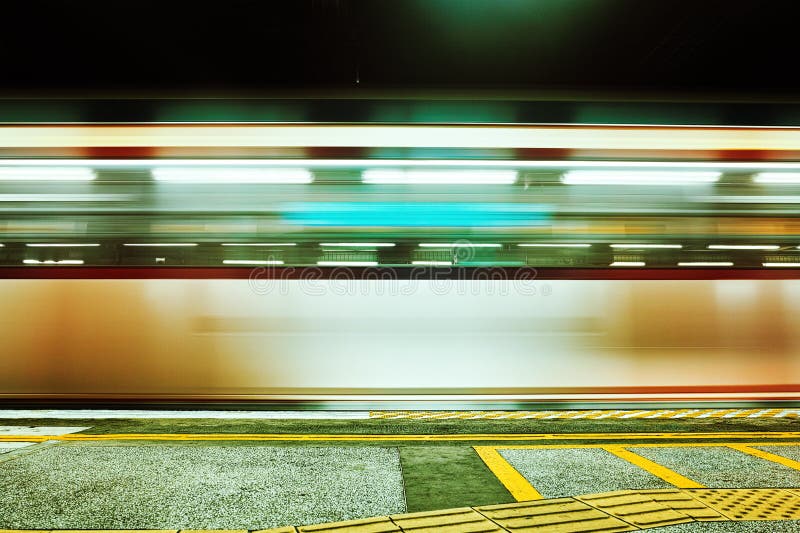 Train motion blur subway stock photo. Image of line, move - 14549554