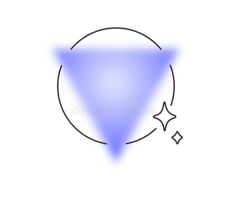 Blurred Triangle Shape with Lines Stock Vector - Illustration of ...