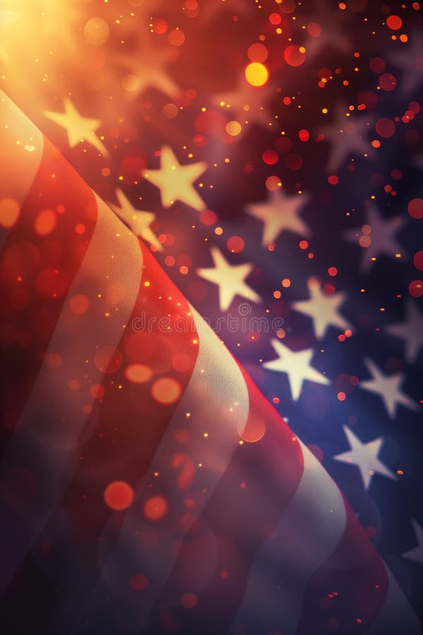 Blurred Usa Flag Background with Copy Space for Text Placement Stock ...
