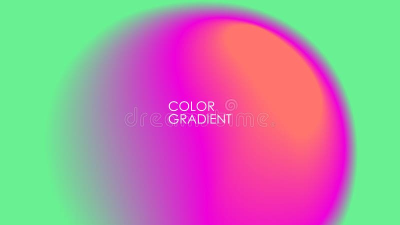 Blurred Vibrant Round Stain. Abstract Background with Color Gradient ...