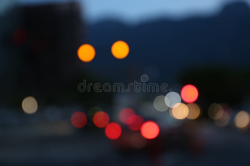 Blurred View of Modern City and Road with Cars. Bokeh Effect Stock Photo - Image of driving ...