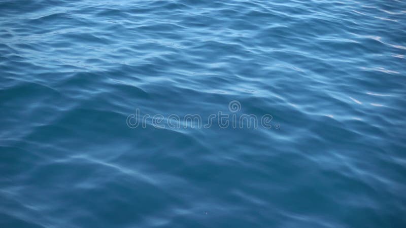 Open Water Surface of the Ocean with Small Waves. Natural Background ...