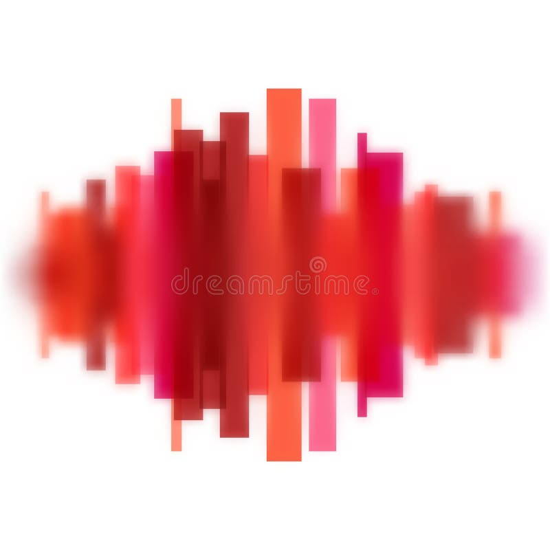Blurred Waveform Made of Lines Stock Vector - Illustration of backdrop ...