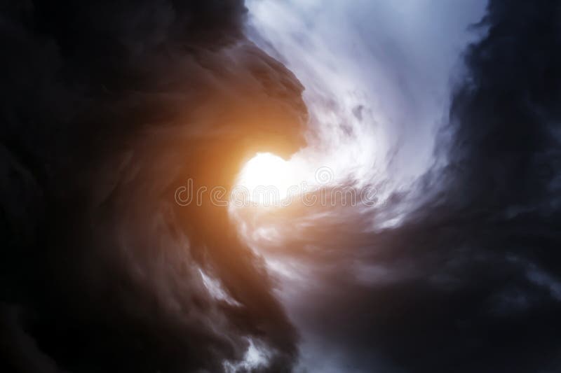 Blurred Whirlwind in the Clouds Stock Image - Image of dramatic, swirl ...