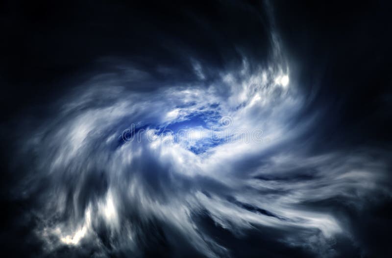 Blurred Whirlwind in the Clouds Stock Illustration - Illustration of ...