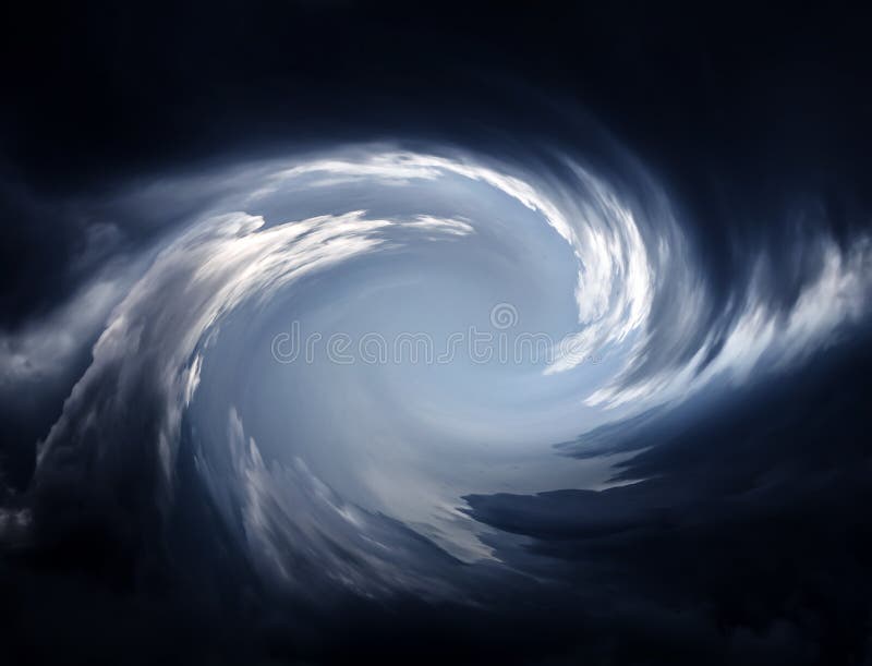 Blurred Whirlwind in the Clouds Stock Image - Image of backdrop, hole ...