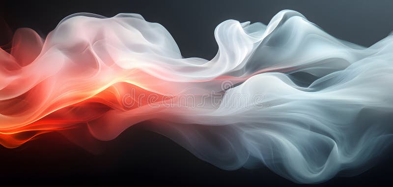 Abstract Red & White Smoke Gradient Stock Illustration - Illustration ...