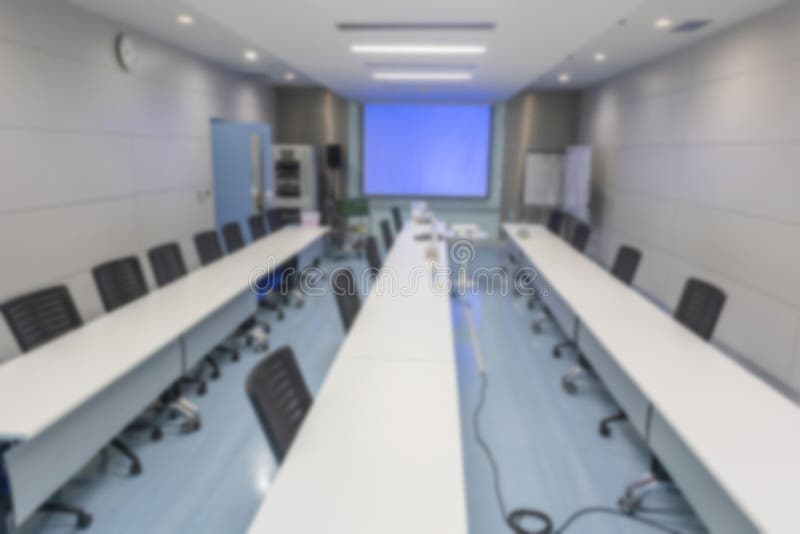 Abstract Background of Empty Modern Boardroom, Meeting Office Room ...