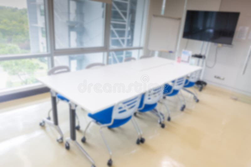 Abstract Background of Empty Modern Boardroom, Meeting Office Room ...