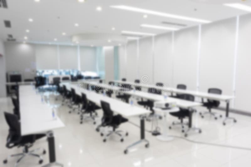 Abstract Background of Empty Modern Boardroom, Meeting Office Room ...