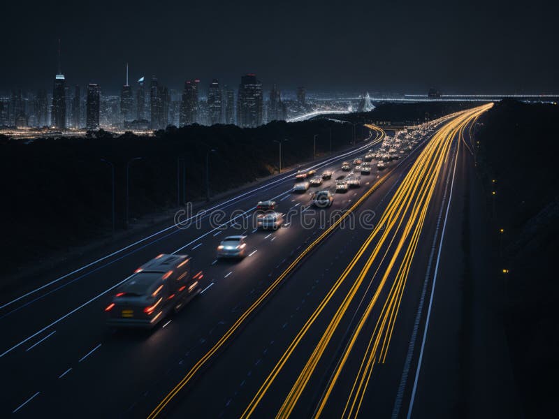 Blurry Car Night Street Stock Illustrations – 443 Blurry Car Night ...