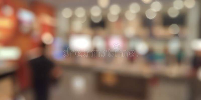 Blurry Background of People in a Store Stock Illustration ...