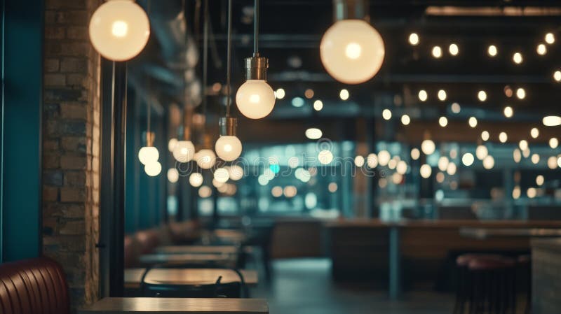 Blurry Bokeh Lights Illuminate the Interior of an Empty Wild West ...