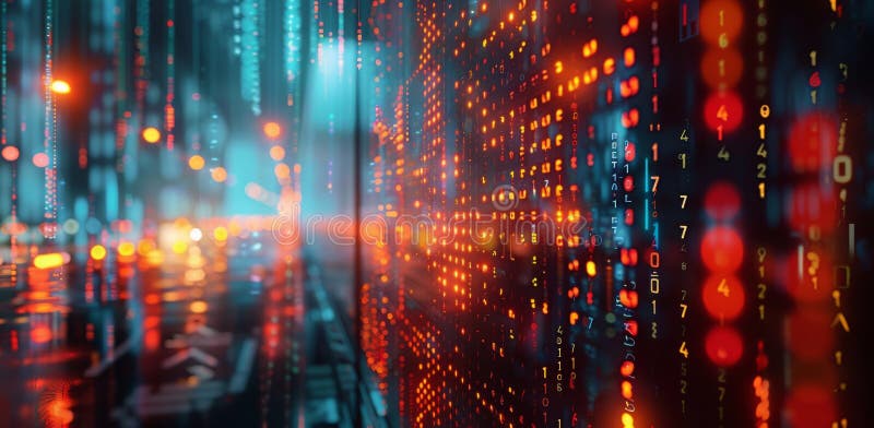 Blurry Cityscape at Night stock photo. Image of downtown - 310264810