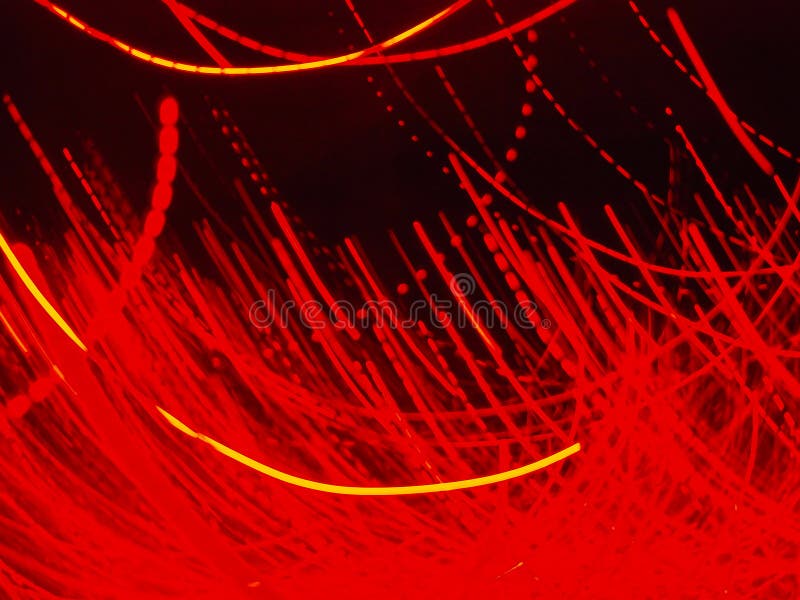 Red Sparkling Lights on Dark Backdrop Stock Image - Image of blurry ...