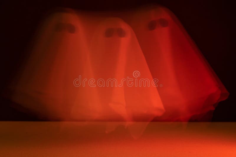 A Blurry Ghost in a Bloody Tint. Halloween Holiday. Stock Image - Image ...