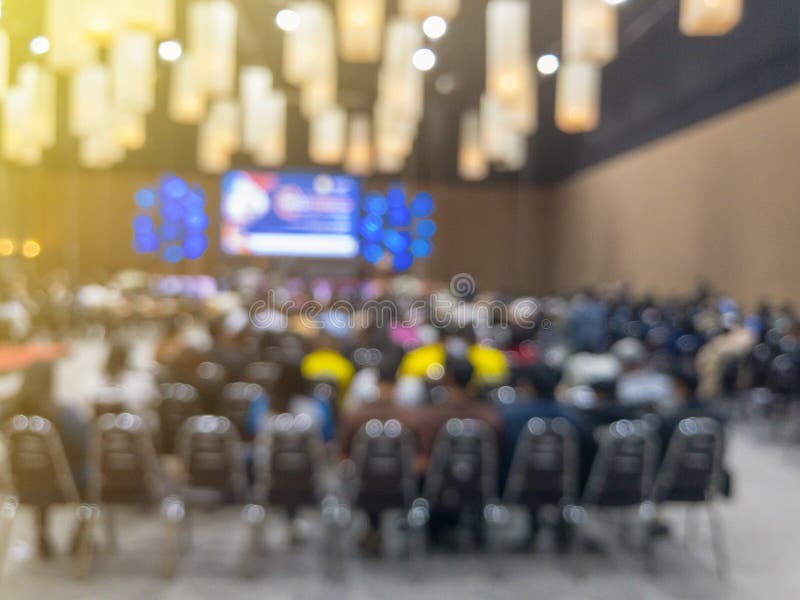 Group People on Big Seminar Conference Hall Stock Photo - Image of ...