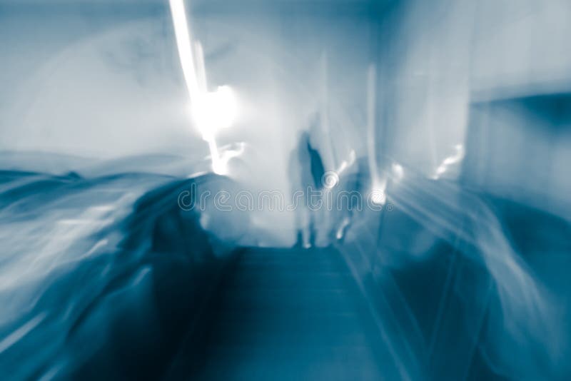 Abstract Blurry Image with a Human Silhouette Stock Photo - Image of ...