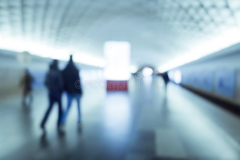 Abstract Blurry Image with a Human Silhouette Stock Image - Image of ...