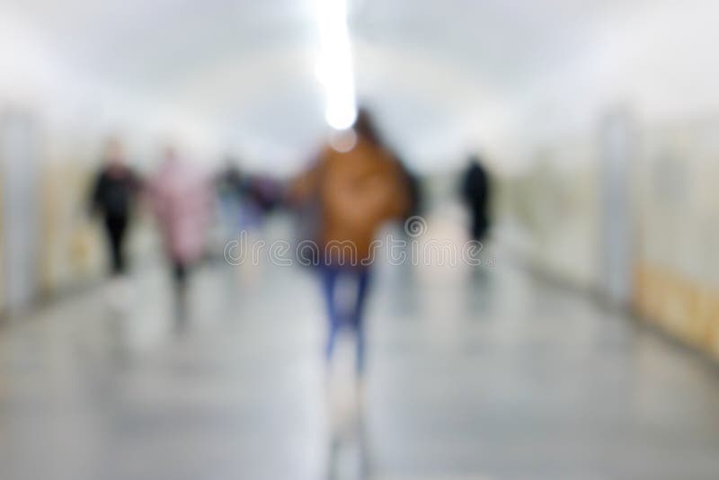 Abstract Blurry Image with a Human Silhouette Stock Photo - Image of ...