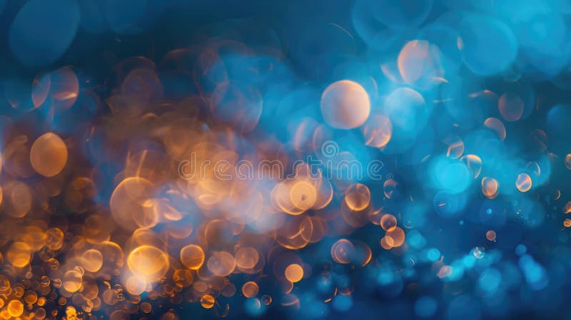 Blurry Image of a Blue and Yellow Background Stock Illustration ...