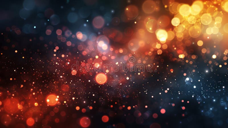 A Blurry Image of a Bunch of Lights that are on, AI Stock Image - Image ...