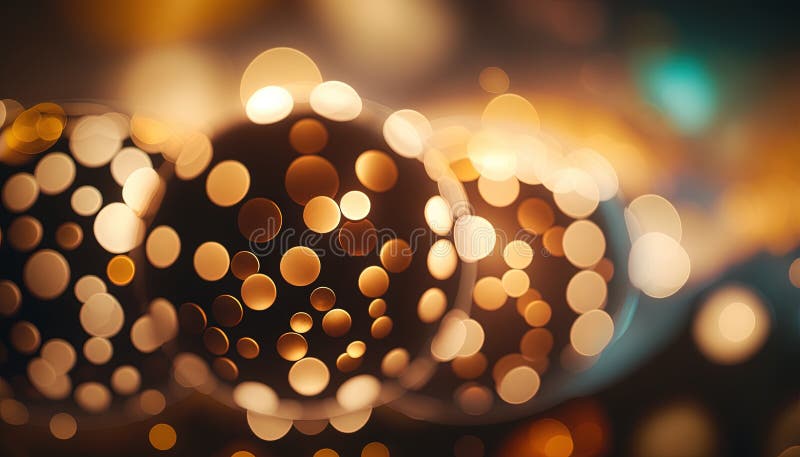 A Blurry Image of a Bunch of Lights in the Dark Stock Illustration ...