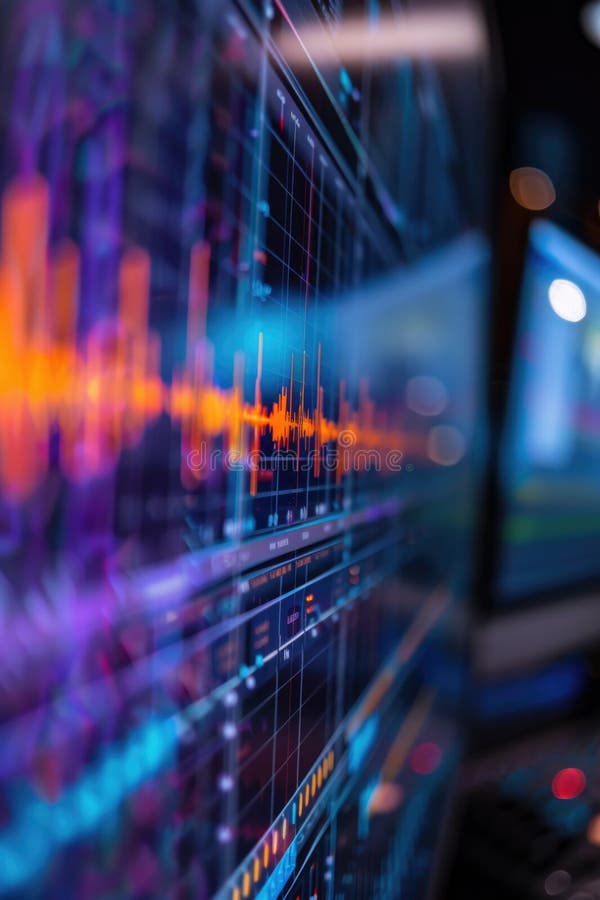 A Blurry Image of a Computer Screen, Suitable for Technology Concepts ...