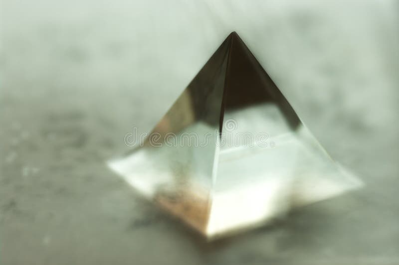 Abstract Still Life Image of a Pyramid. Stock Image - Image of glass ...