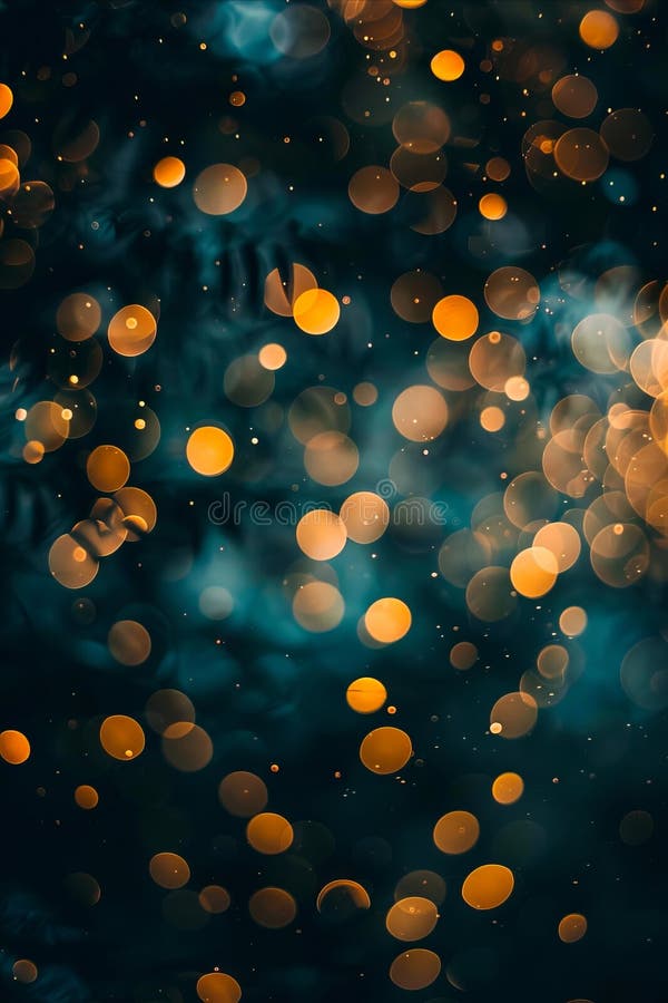 A Blurry Image of Lights on Water Stock Photo - Image of gold ...