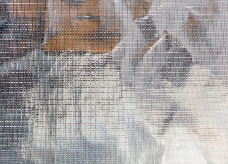 A Blurry Image of a Person S Face is Reflected in a Window Stock Image ...