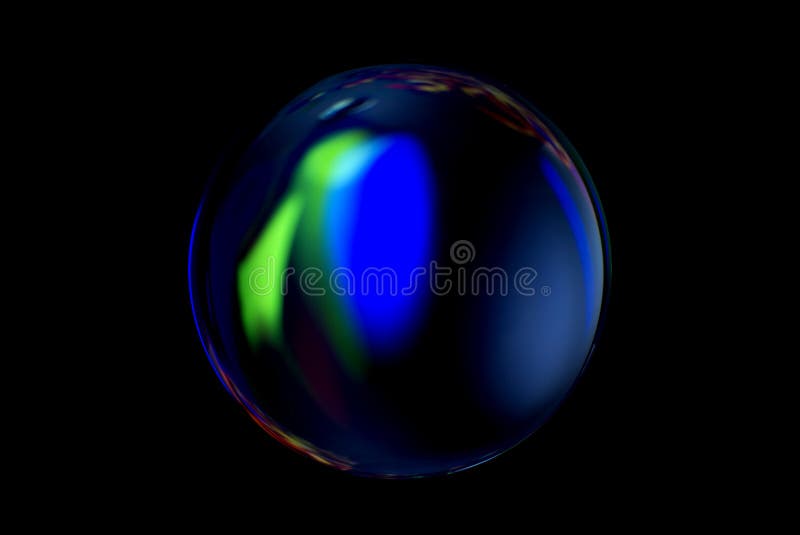 Blurry Image of a Shiny Crystal Ball with Abstract Blurry Colorful ...