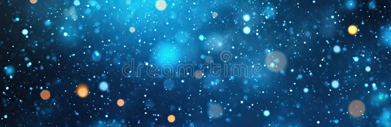 A Blurry Image of Snow Falling in a Dark Night Sky Stock Photo - Image ...