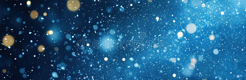 A Blurry Image of Snow Falling in a Dark Night Sky Stock Image - Image ...