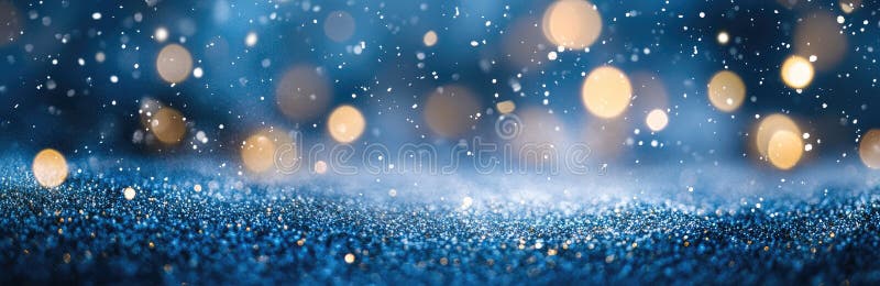 A Blurry Image of Snow Falling in a Dark Night Sky Stock Image - Image ...