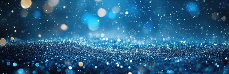 A Blurry Image of Snow Falling in a Dark Night Sky Stock Image - Image ...