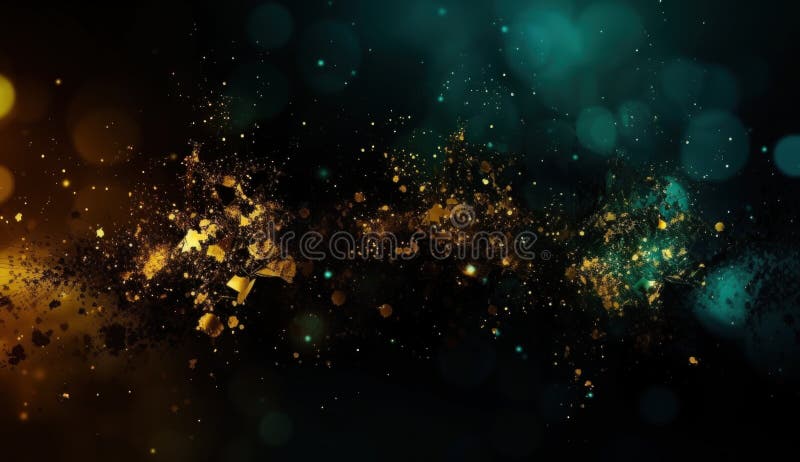 A Blurry Image of Some Lights in the Dark. AI Generative Image. Stock ...