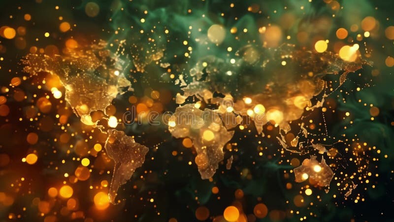 A Blurry Interactive World Map Showcasing Diverse Continents, Countries ...