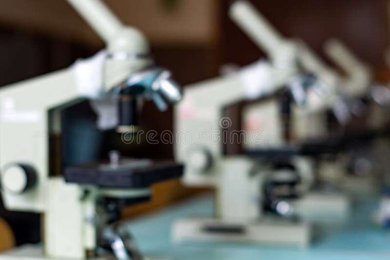 Blurry Microscopes in the Virology Laboratory of a Polyclinic Stock ...