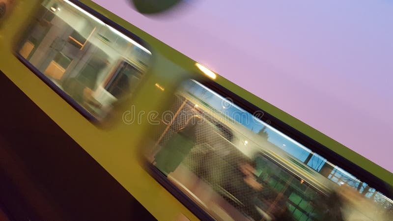 Blurry New Go Train 20151120_171231 Stock Image - Image of train ...