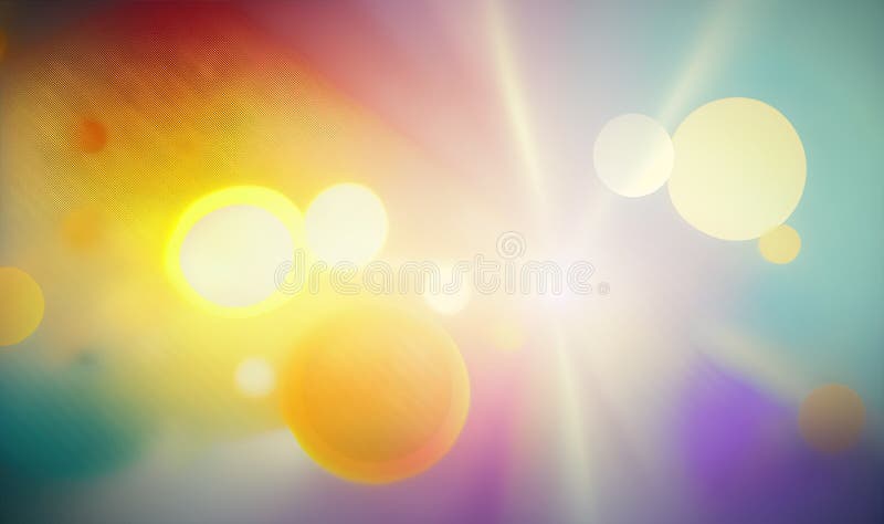 A Blurry Photo of a Bright Sun with a Blurry Background Stock ...