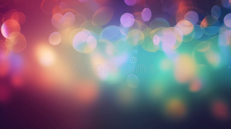 A Blurry Photo of a Bunch of Lights. Generative AI Image. Stock ...