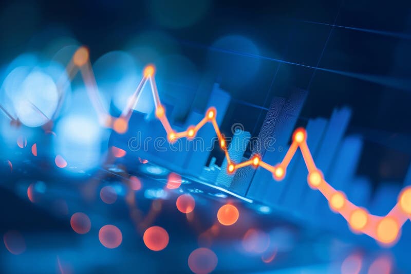 This Blurry Photo Captures a Bar Chart, Providing a Visual ...